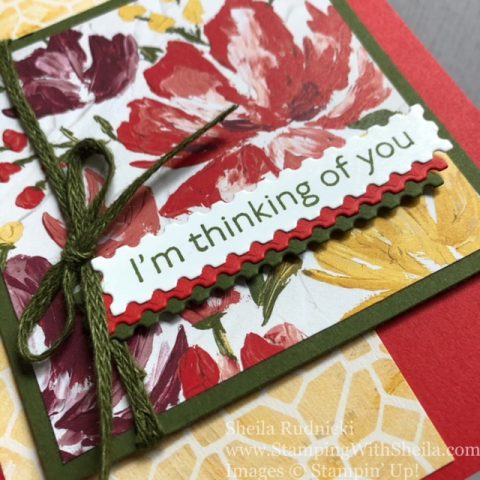 An Easy Quick Wow Card - StampingWithSheila.com